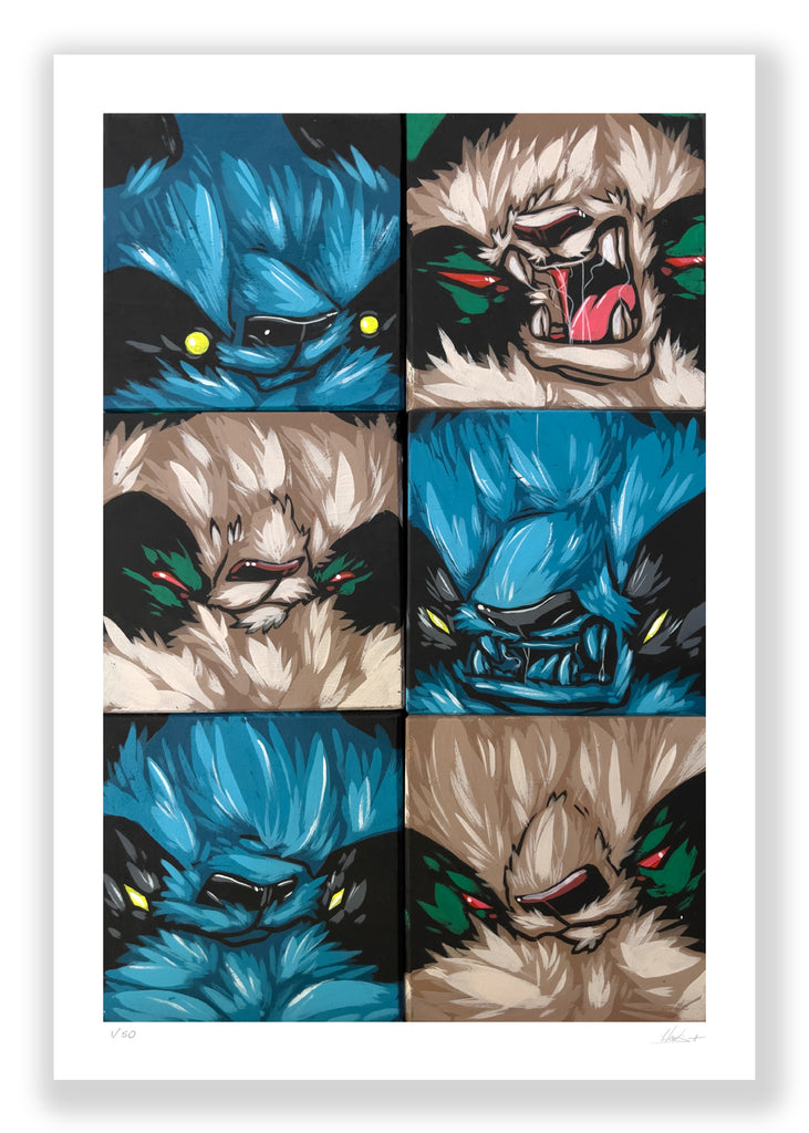 Aaron "Woes" Martin "Blockheadz" Fine Art Print – Silent Stage Gallery