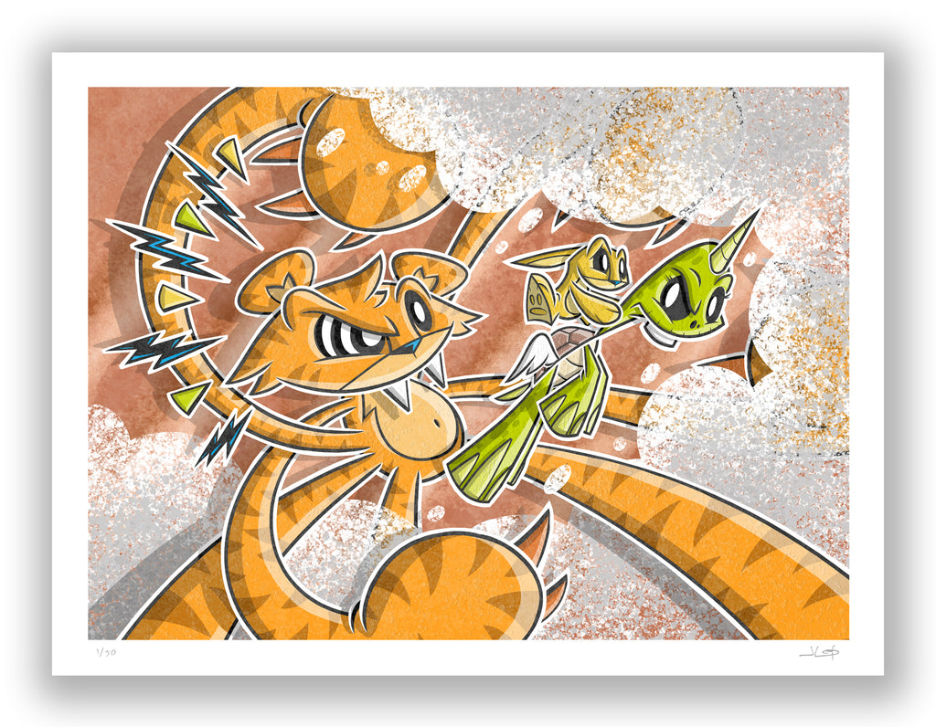 Joe Ledbetter "Scram" Fine Art Print – Silent Stage Gallery